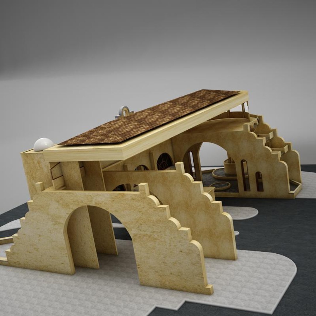 3d Gated Condo Entrance