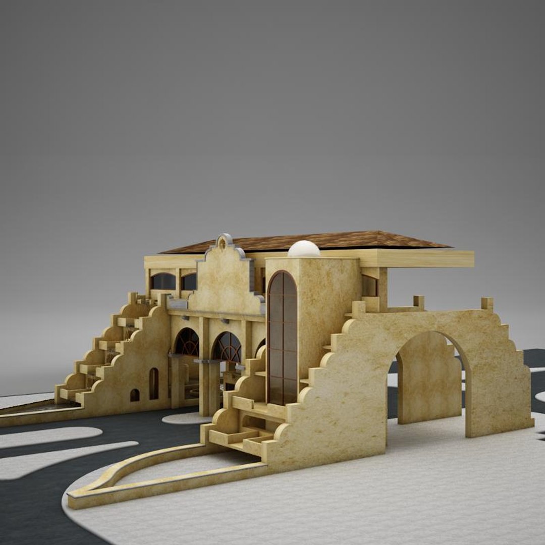 3d Gated Condo Entrance