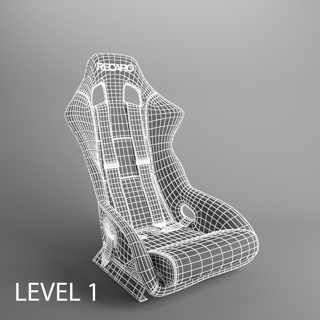 Recaro Racing Seat 3d Max