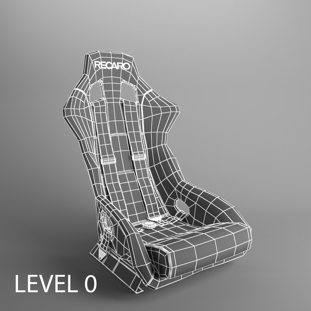 Recaro Racing Seat 3d Max