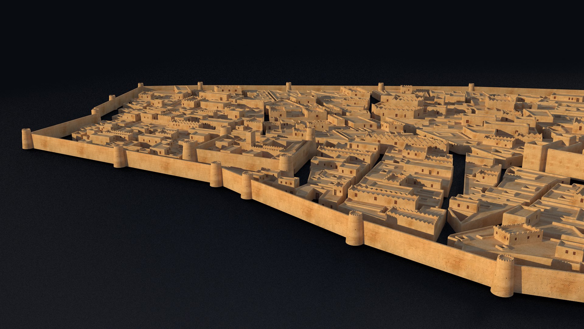3D Model Old Riyadh City - TurboSquid 1822113