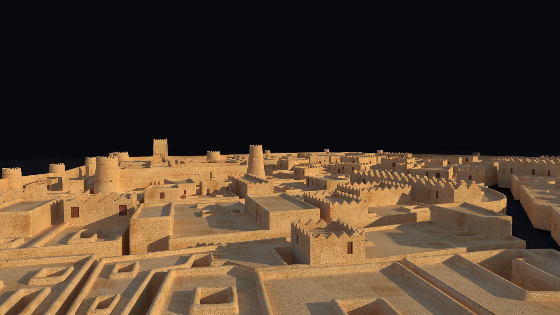 3D Model Old Riyadh City - TurboSquid 1822113