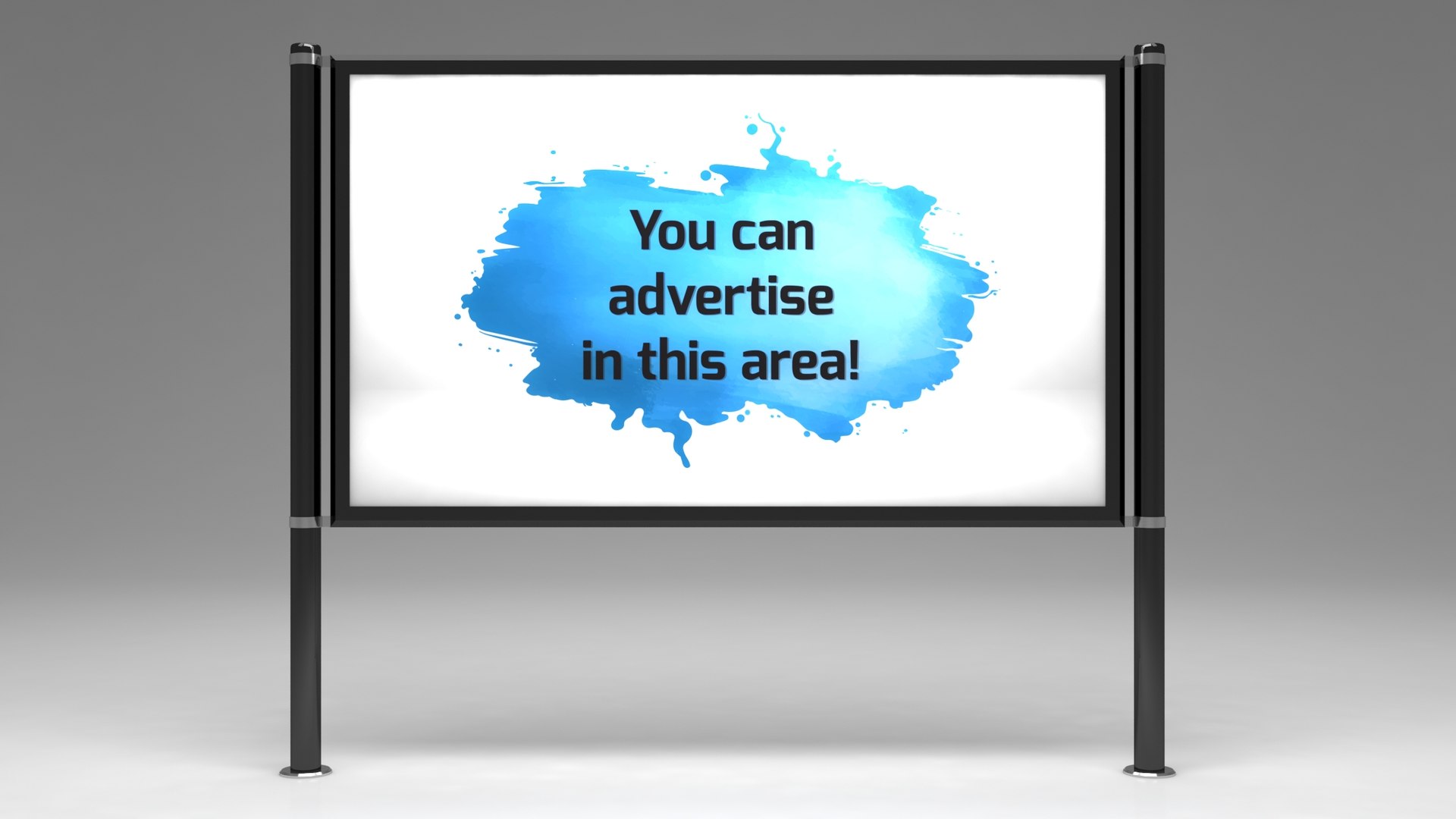 Designed Advertising Billboard 3D Model - TurboSquid 1585065