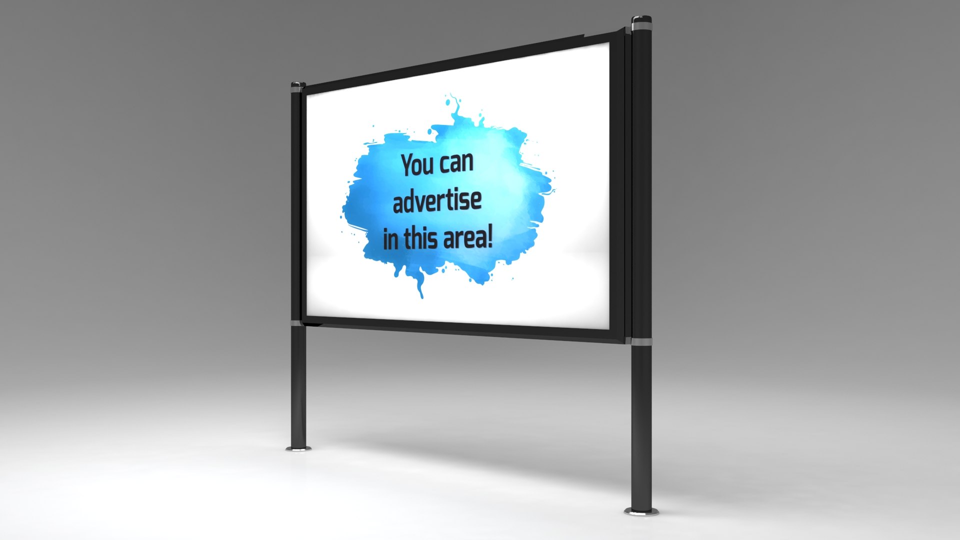 Designed Advertising Billboard 3D Model - TurboSquid 1585065