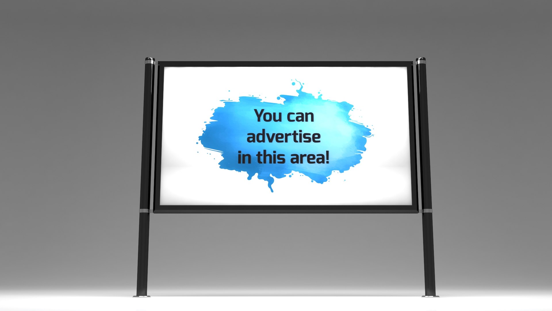 Designed Advertising Billboard 3D Model - TurboSquid 1585065
