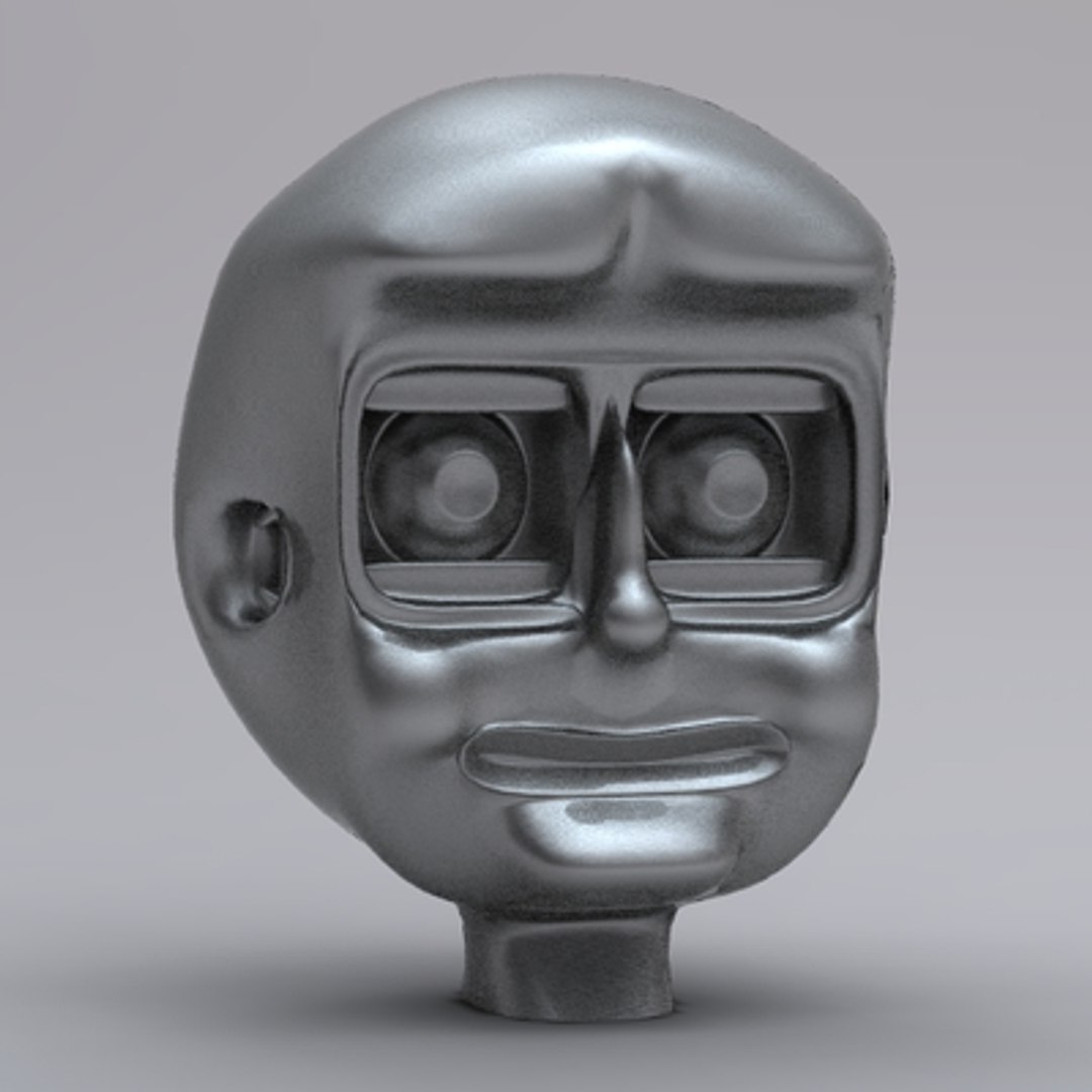 modelo 3d cabeza de robot simple gratis - TurboSquid 446084
