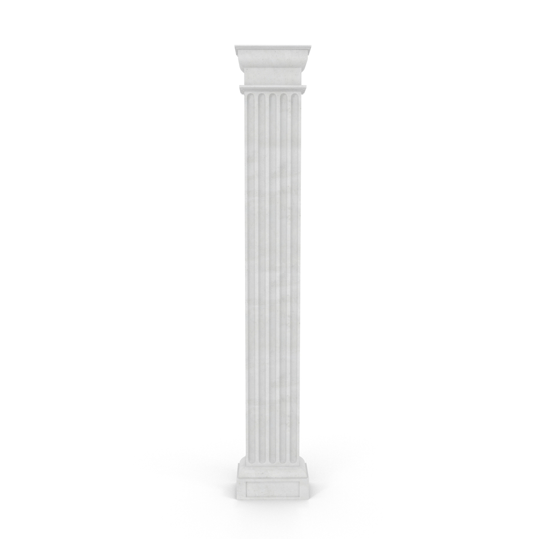 Pilaster Doric Greco Roman 3d C4d