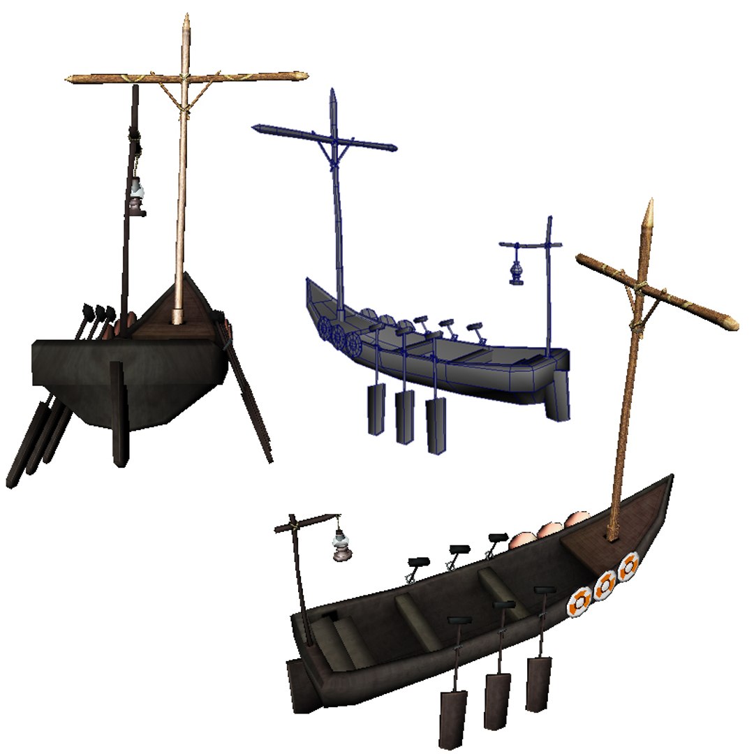 Viking Lander Boat 3d Max