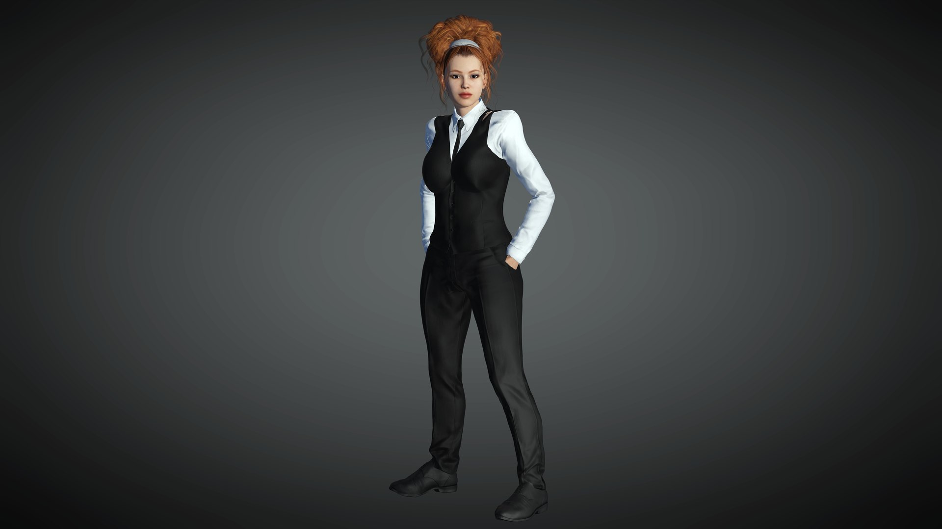 Business Lady Model - TurboSquid 2141973