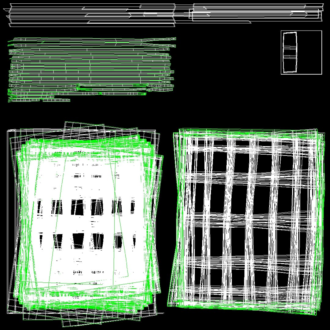 3D model Pile of Paper Files Archive stack Set of 3 - TurboSquid 2117918