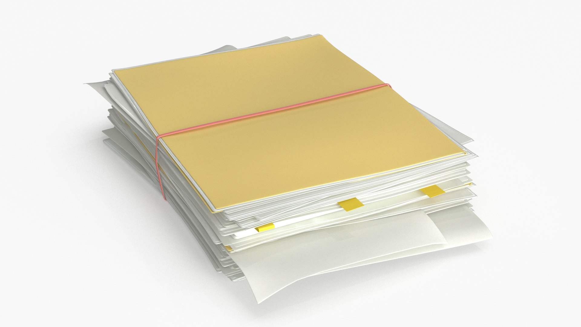 3D model Pile of Paper Files Archive stack Set of 3 - TurboSquid 2117918