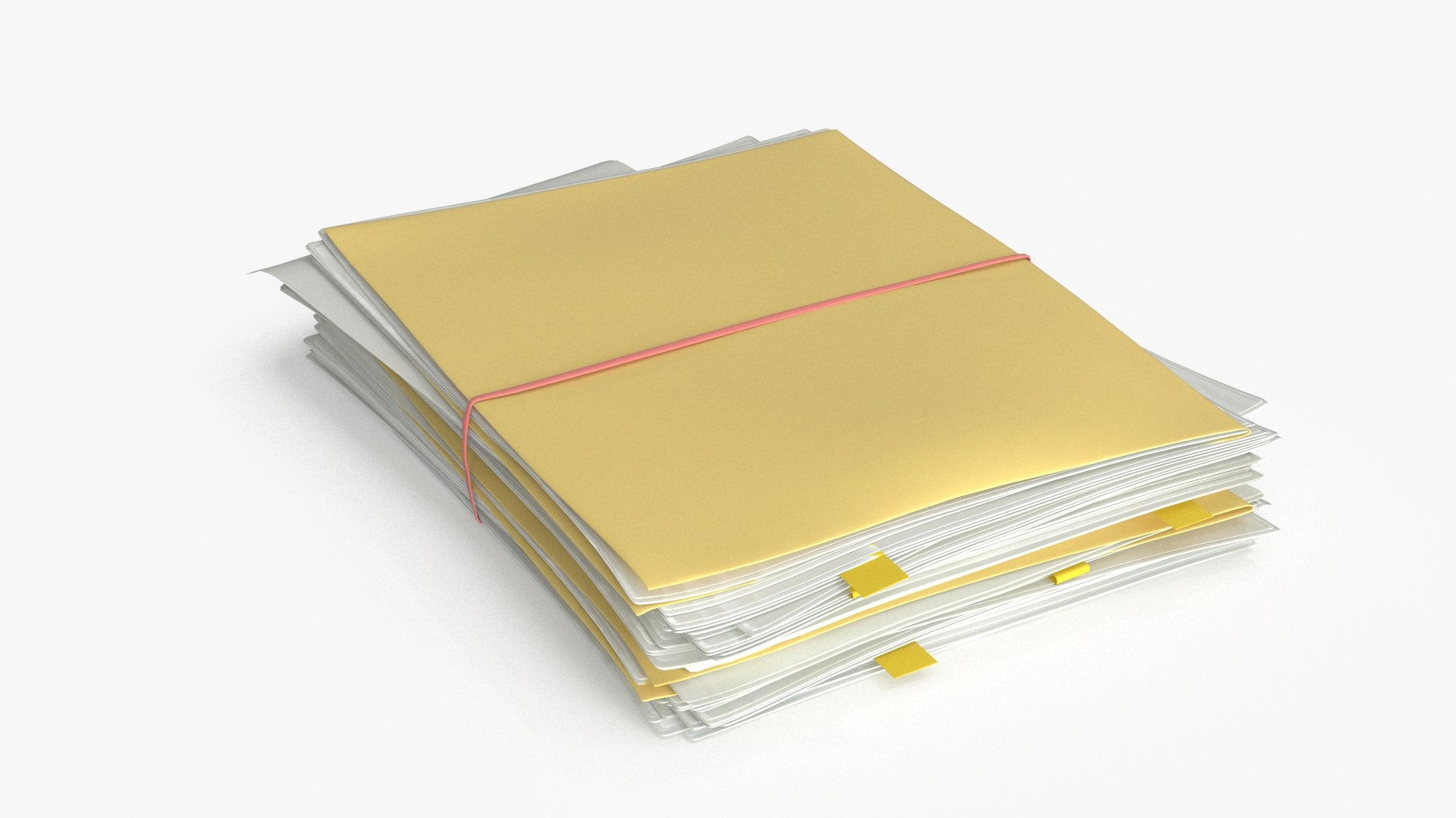 3D model Pile of Paper Files Archive stack Set of 3 - TurboSquid 2117918
