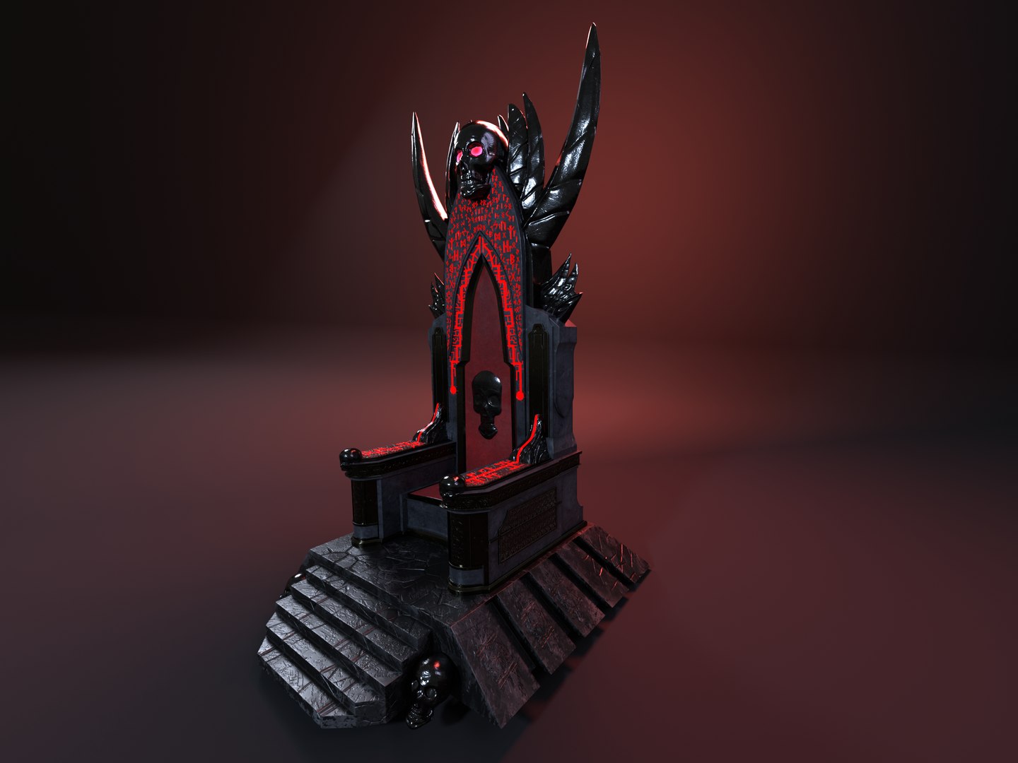 3D Blood Throne - TurboSquid 1746391