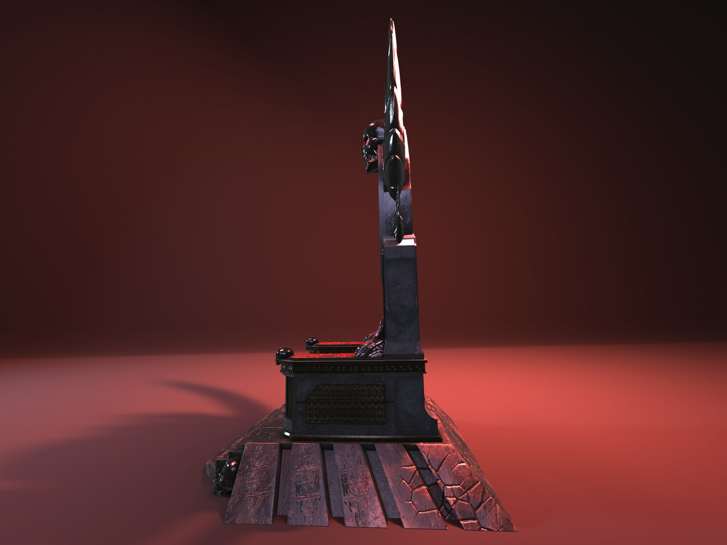 3D Blood Throne - TurboSquid 1746391