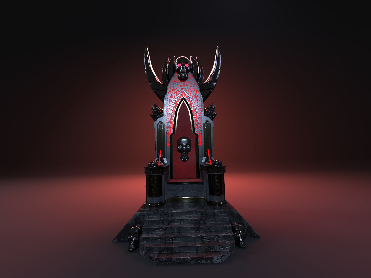 3D Blood Throne - TurboSquid 1746391