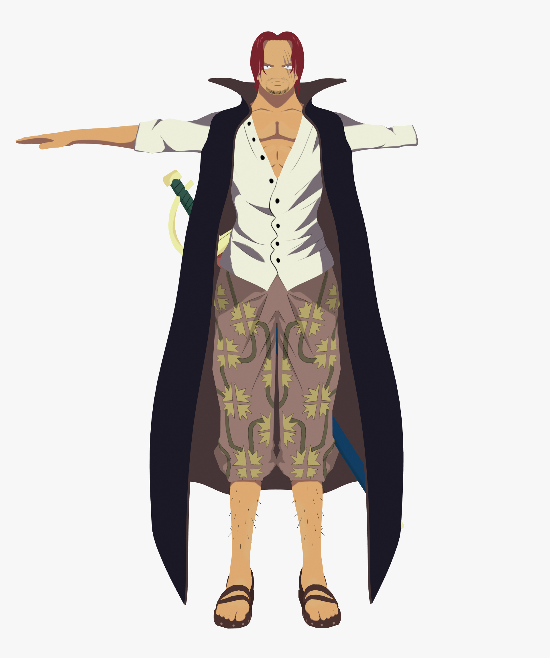 modelo 3d Shanks - One Piece - TurboSquid 1934610