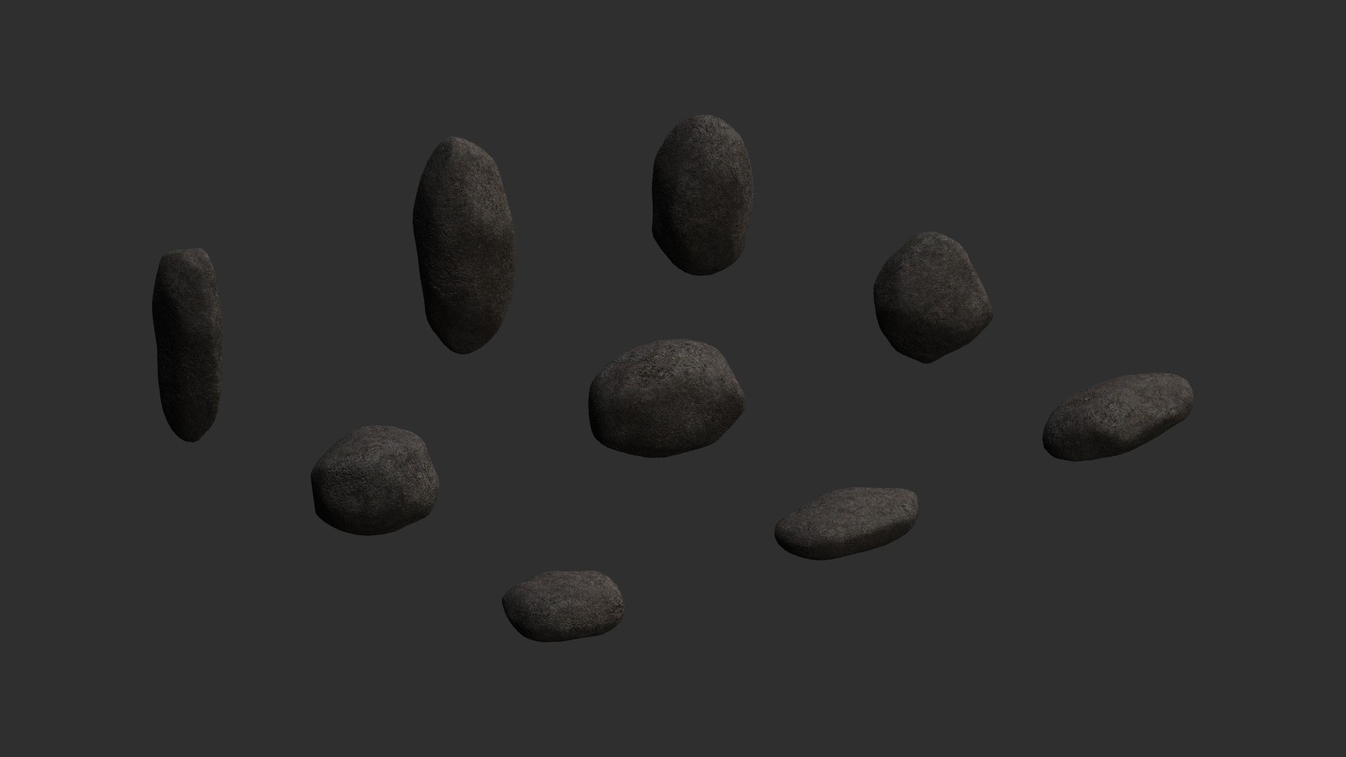 Free Assorted Boulders - Base Model - TurboSquid 2225163