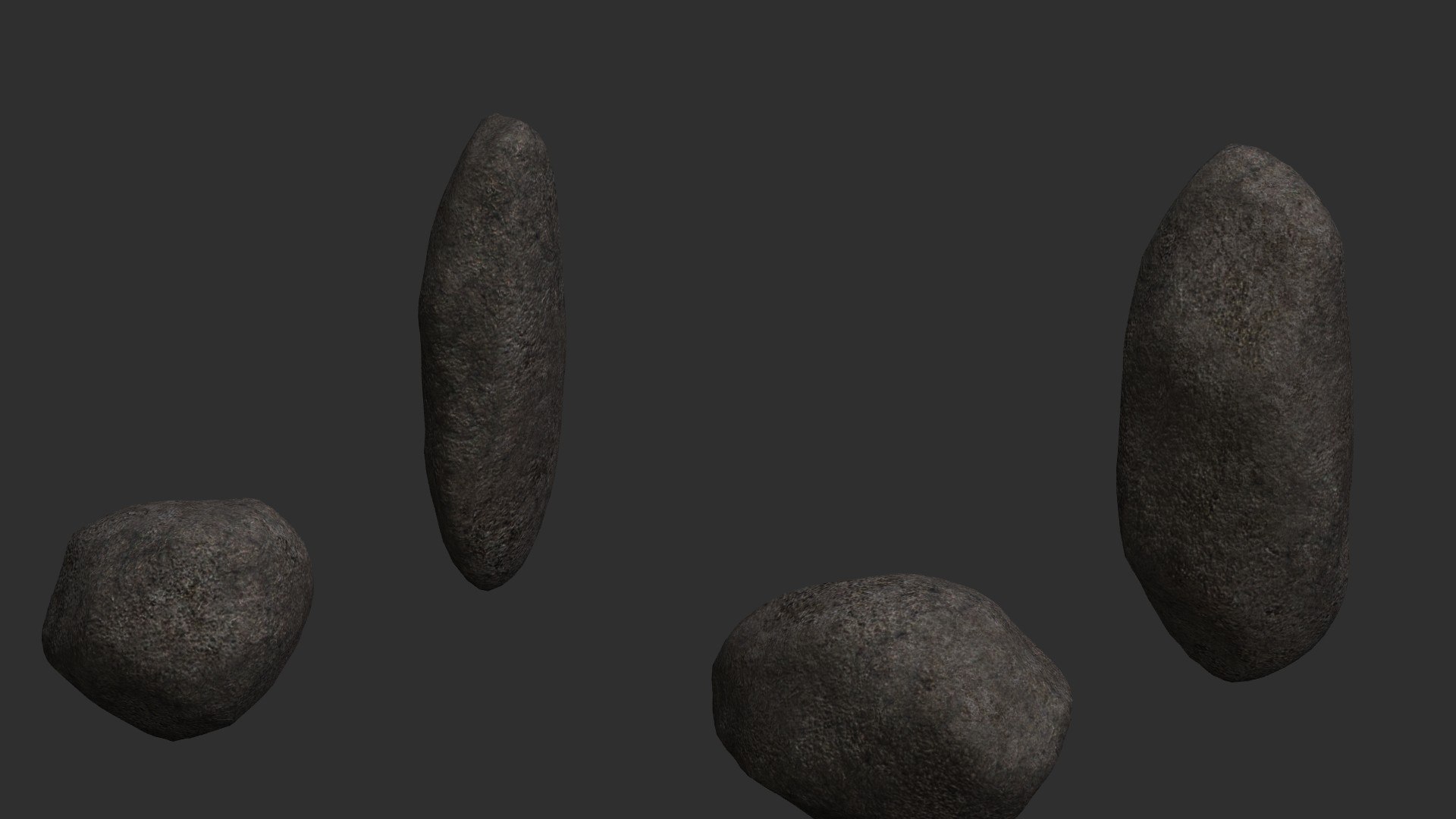 Free Assorted Boulders - Base Model - TurboSquid 2225163