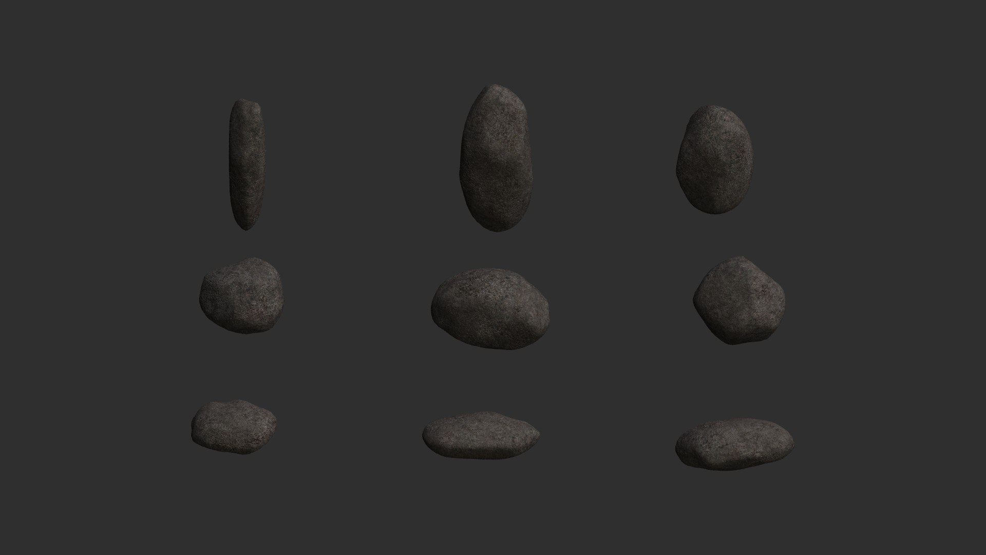 Free Assorted Boulders - Base Model - TurboSquid 2225163