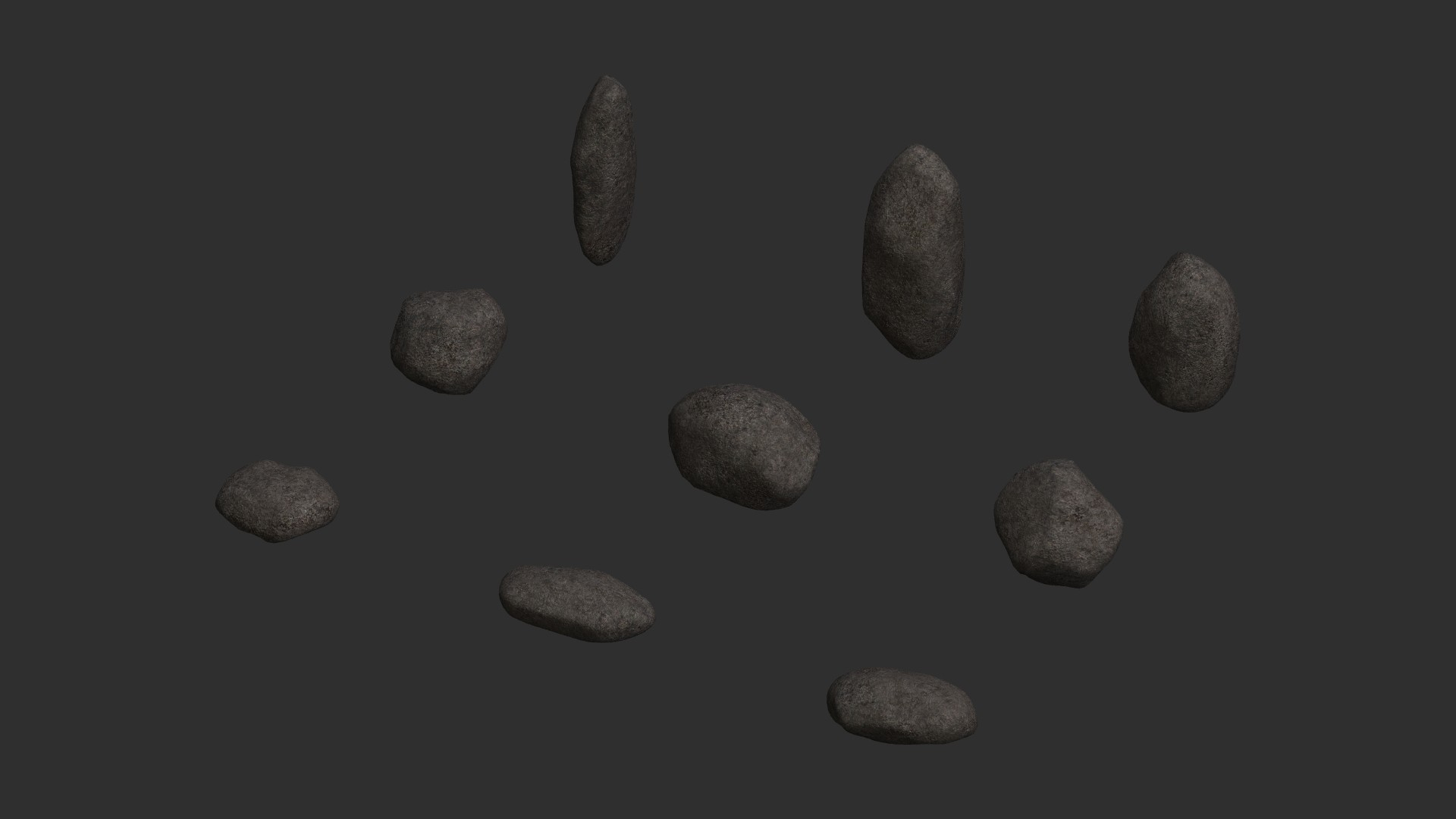 Free Assorted Boulders - Base Model - TurboSquid 2225163