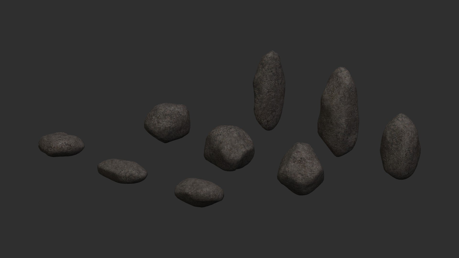 Free Assorted Boulders - Base Model - TurboSquid 2225163