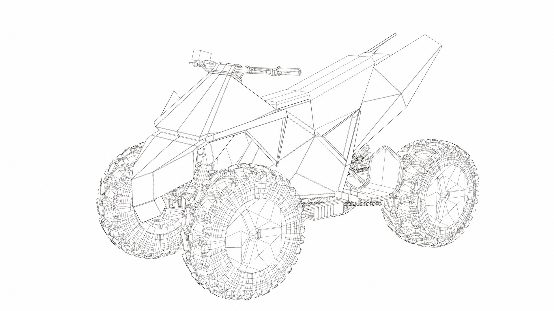 Cyberquad atv model - TurboSquid 1477471