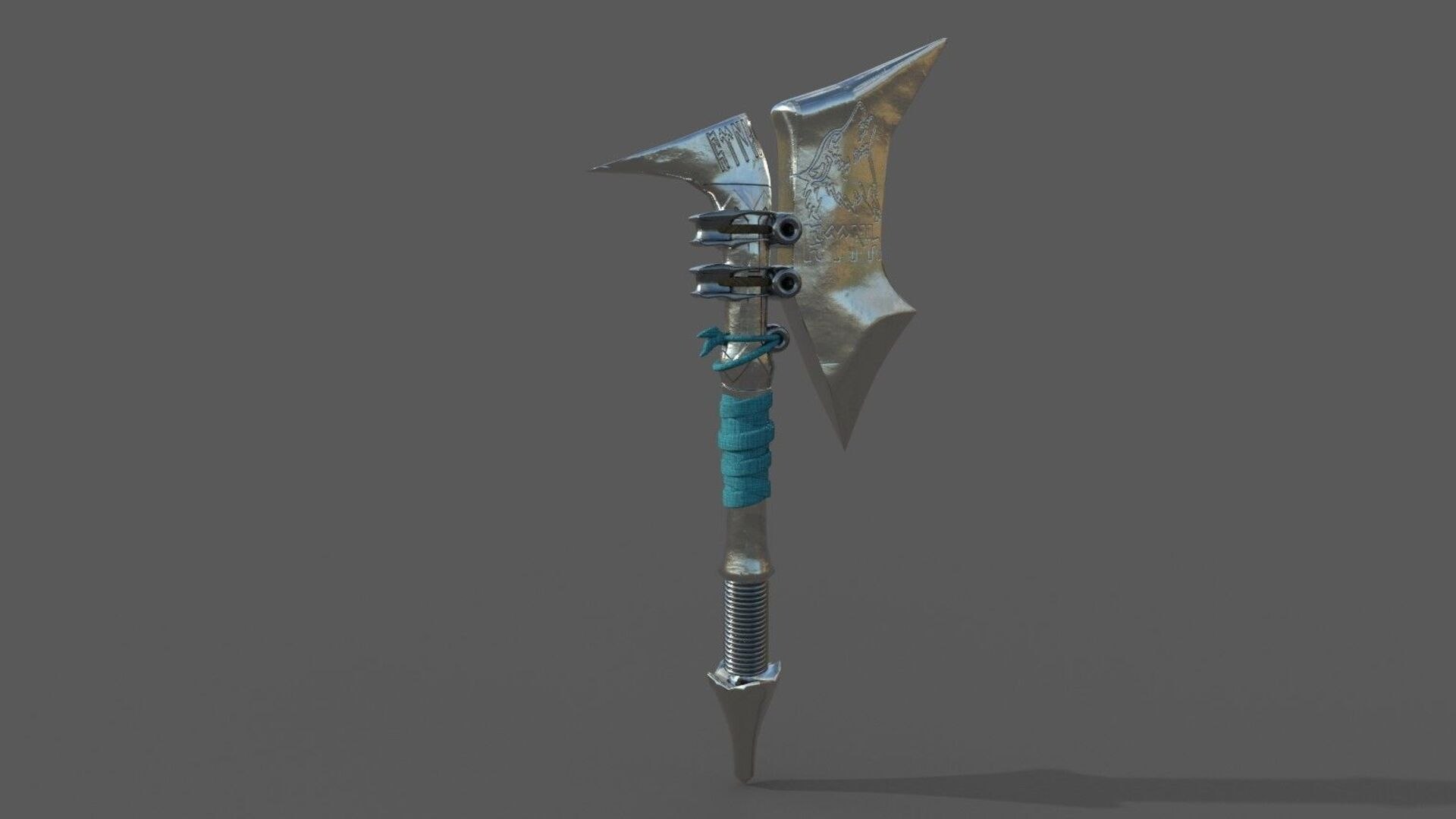3D Model Battle Axe High Poly Game Ready - TurboSquid 2026430
