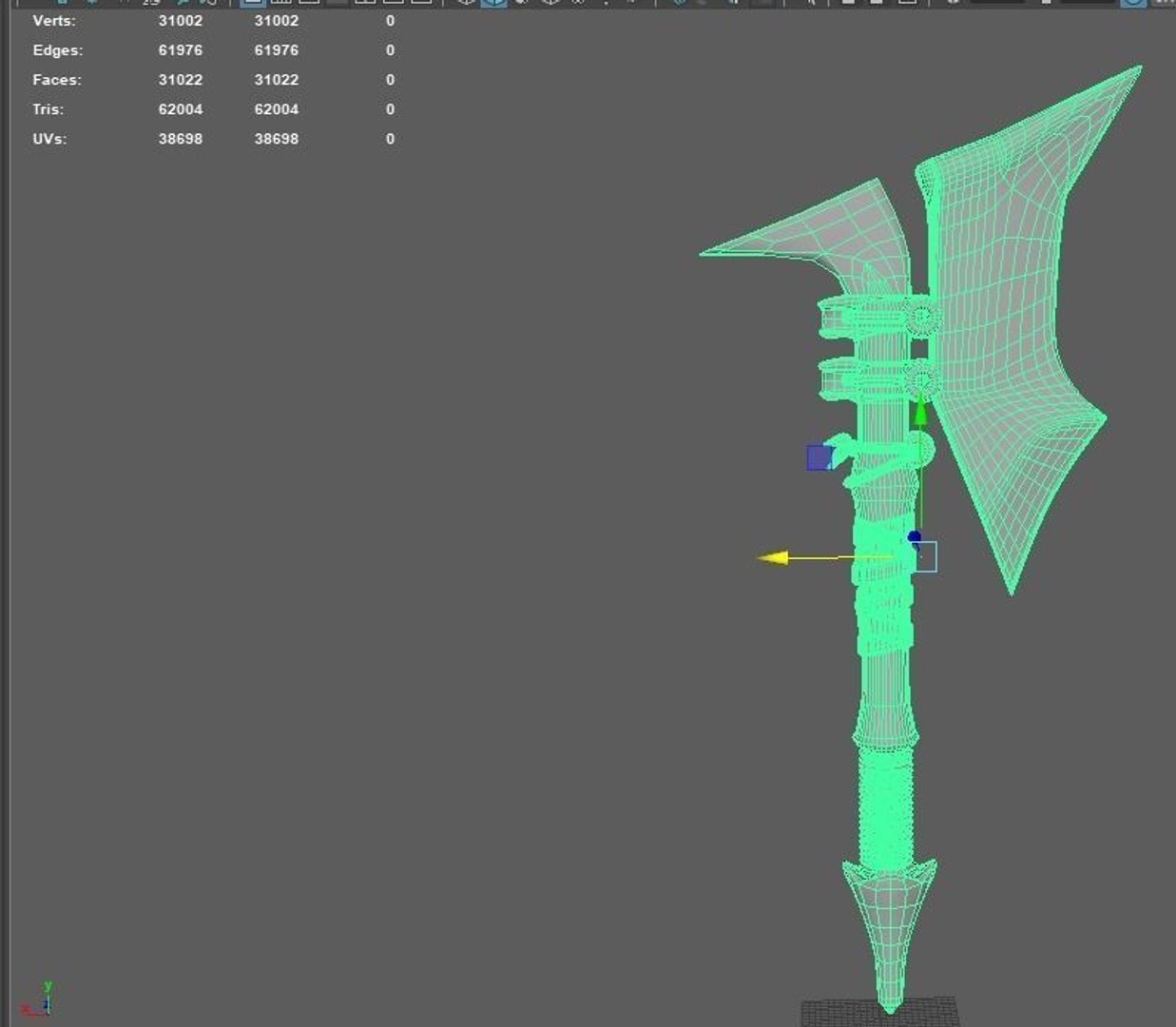 3D Model Battle Axe High Poly Game Ready - TurboSquid 2026430