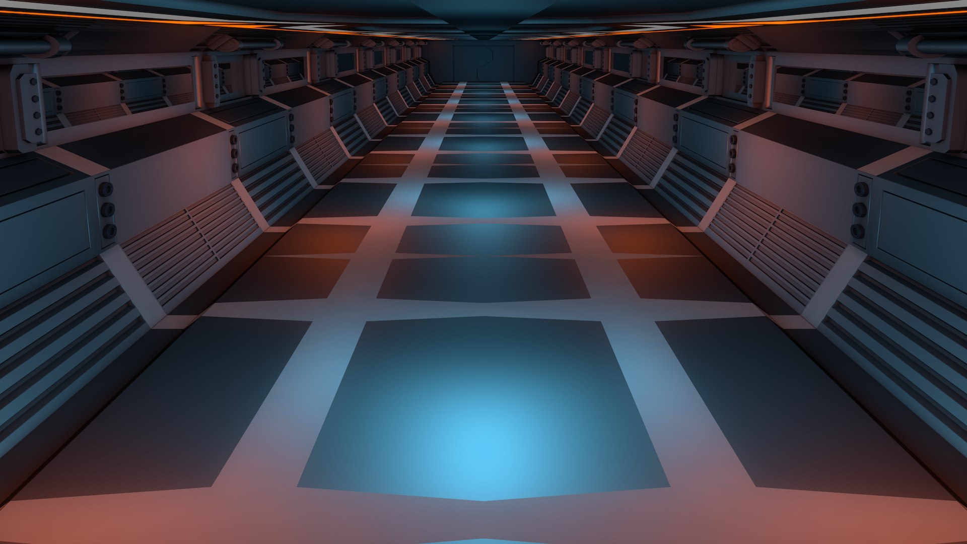 3D Model Sci Fi Corridor - TurboSquid 2516786