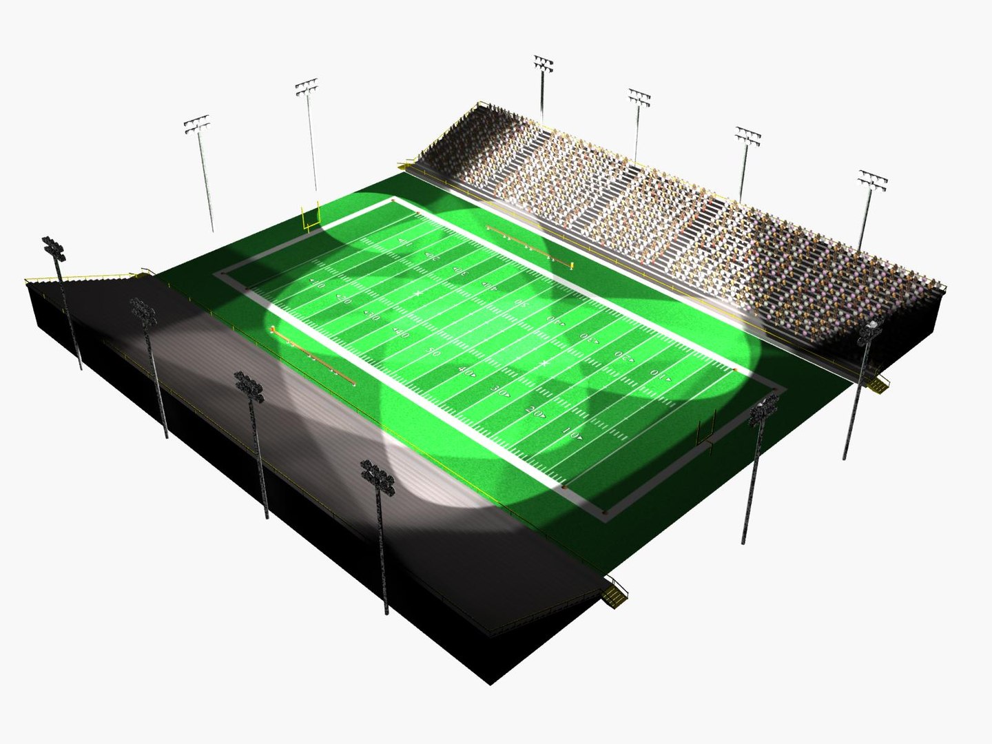 3d Small Football Stadium