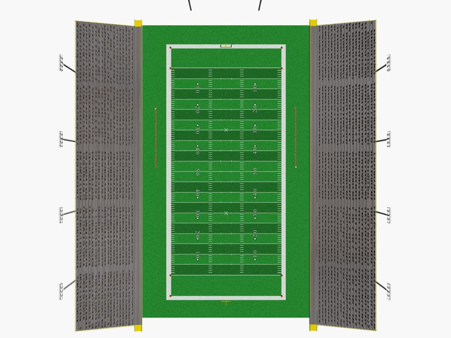 3d Small Football Stadium