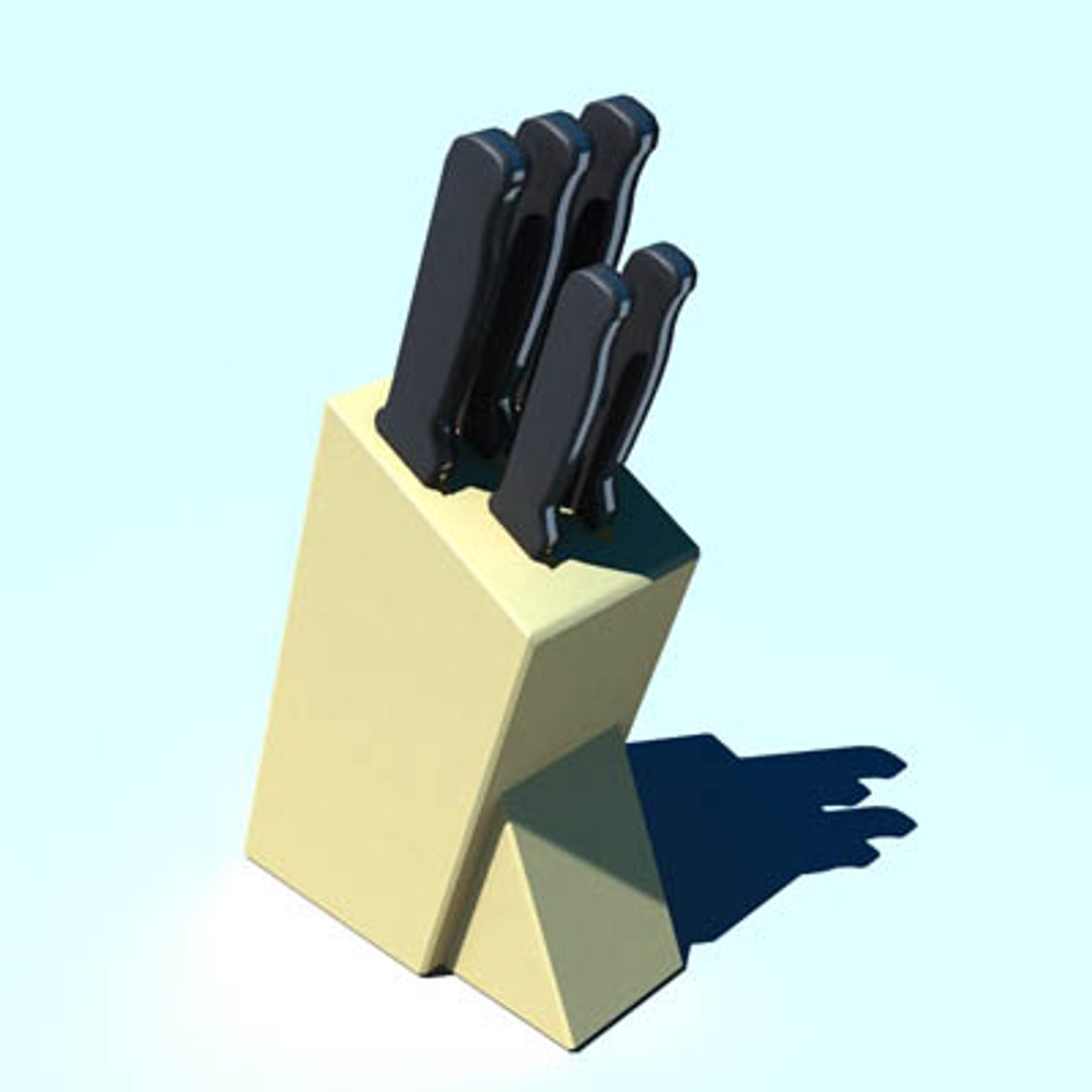 Knives Block 3d Model