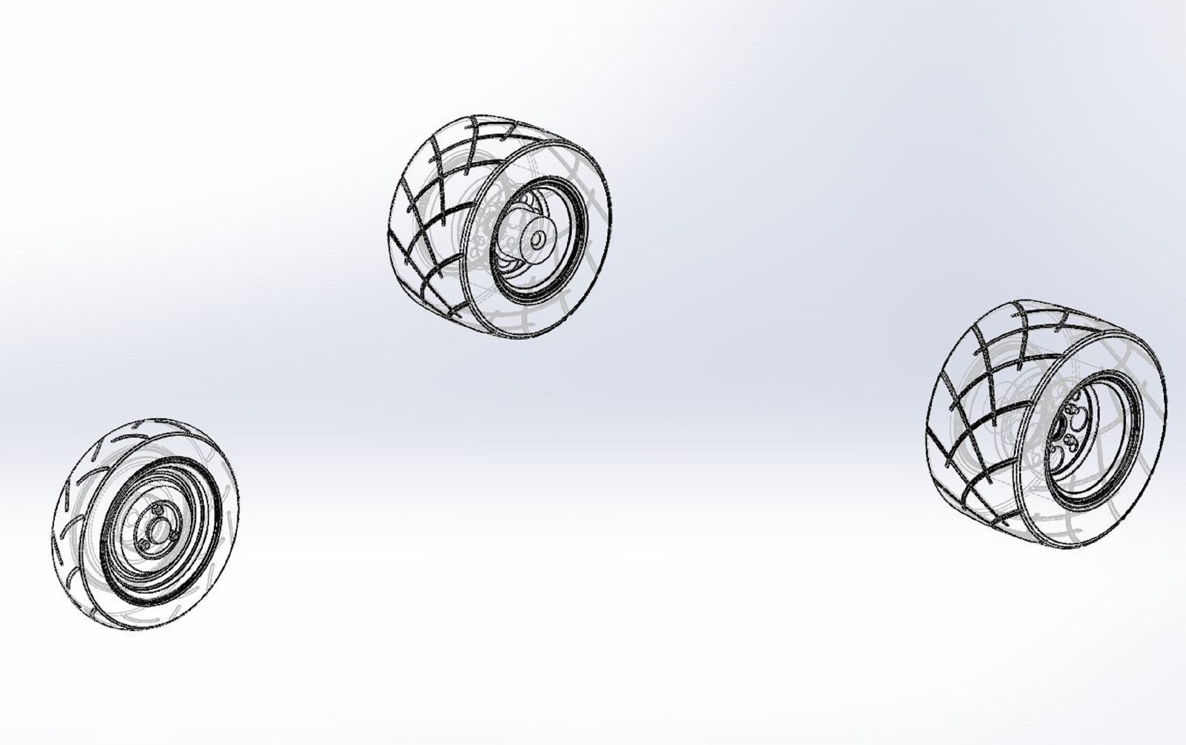 3D Wheel Set Of Ape Car Proto Scale 1 To 25 - TurboSquid 2392121