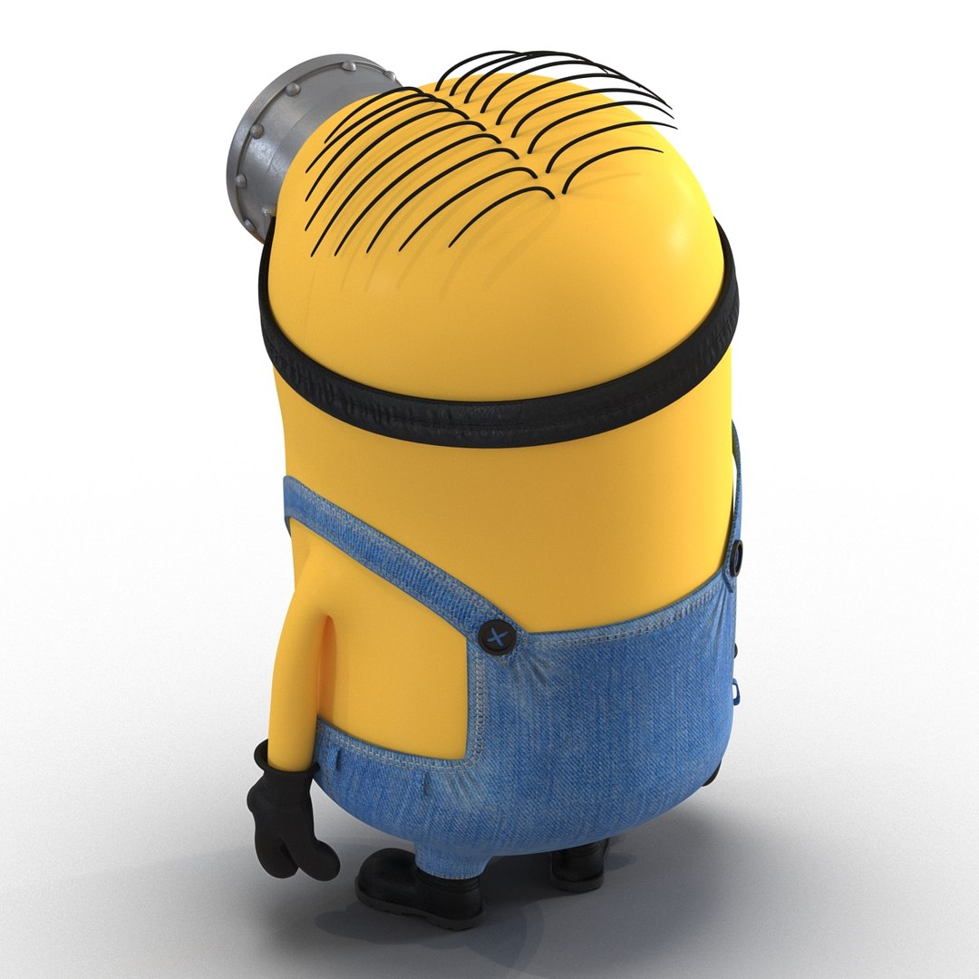 Short Eyed Minion Pose 3d Model