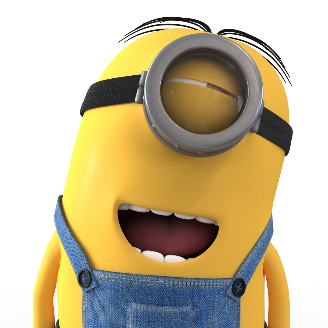 short eyed minion pose 3d model