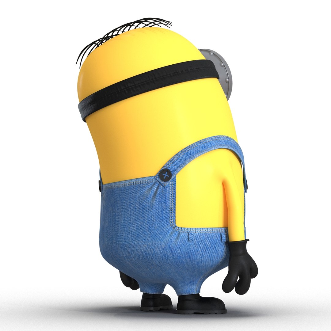 Short Eyed Minion Pose 3d Model