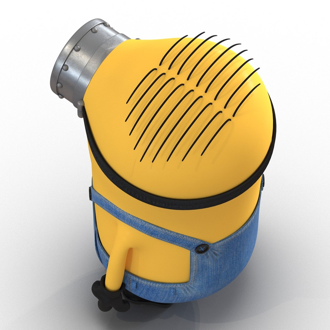 Short Eyed Minion Pose 3d Model