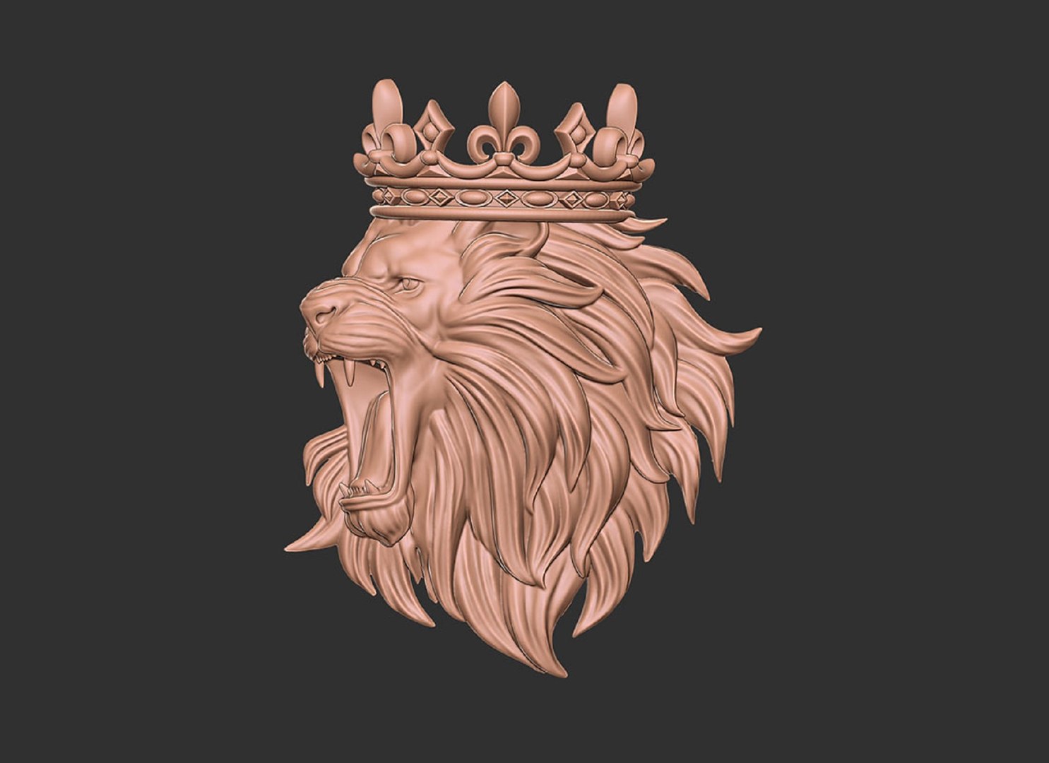 Angry Lion Crown 2 3d Print Model 3D Model - TurboSquid 2211066