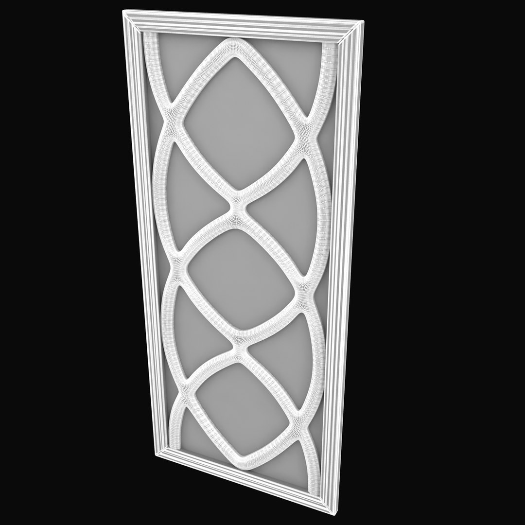 3d Model Contemporary Mirror