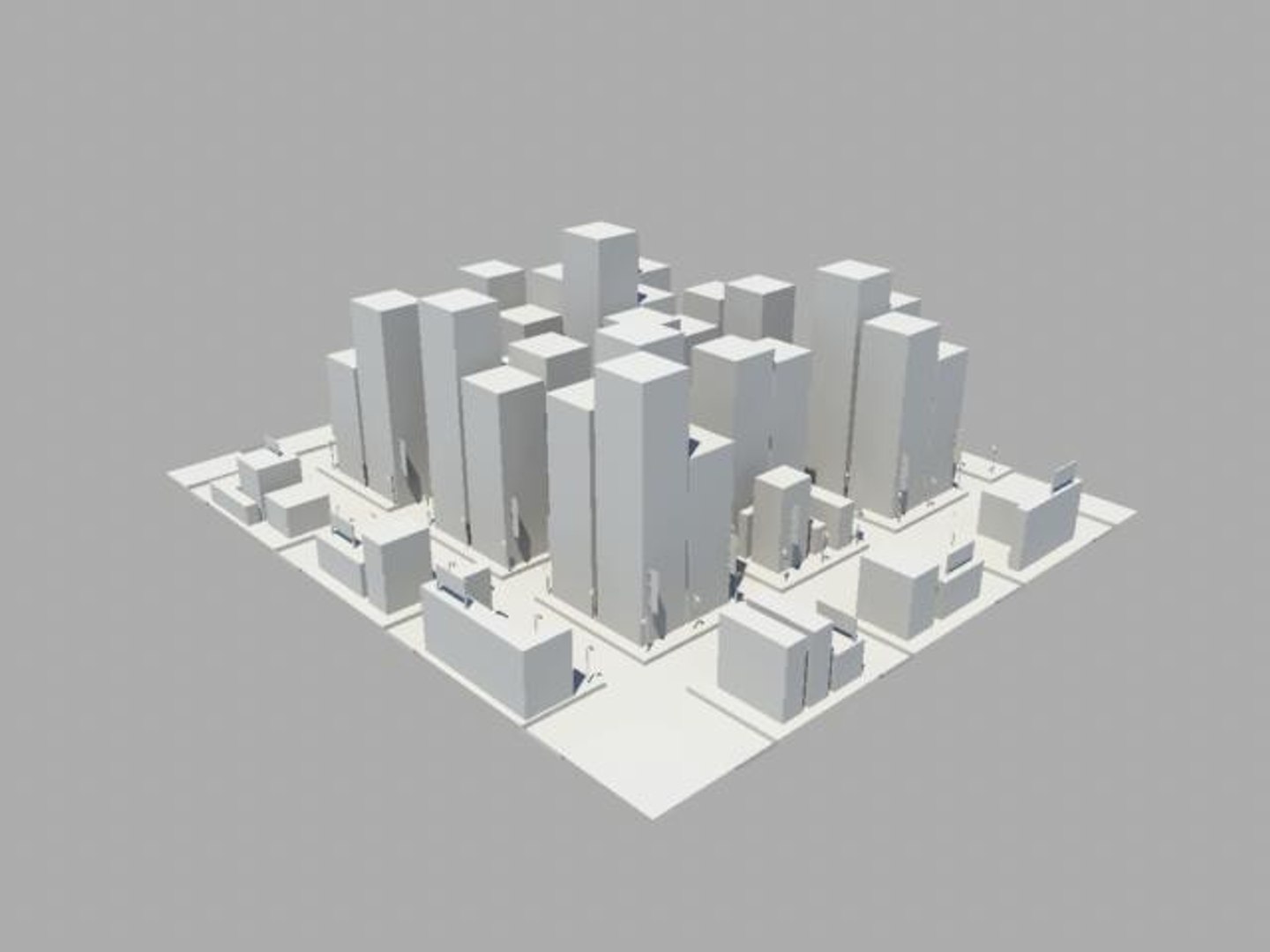basic city 3d model