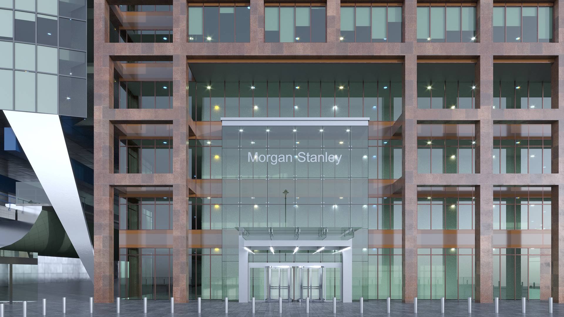 JP Morgan Heron Quays Morgan Stanley Buildings 3D Model - TurboSquid ...