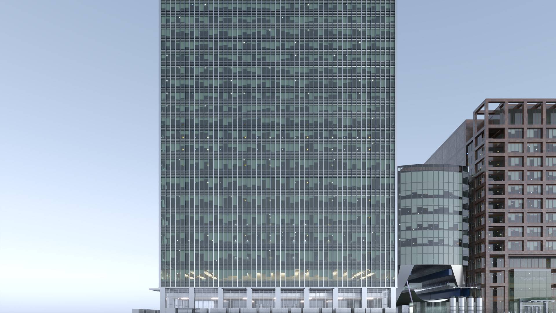 JP Morgan Heron Quays Morgan Stanley Buildings 3D Model - TurboSquid ...