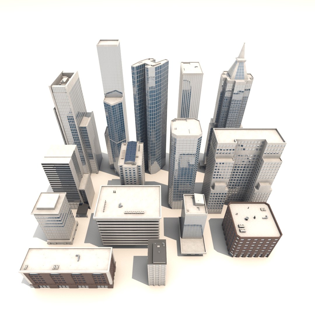 City Buildings 3D Model - TurboSquid 1316566