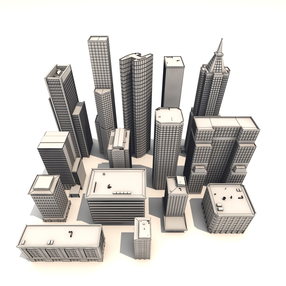 City Buildings 3D Model - TurboSquid 1316566