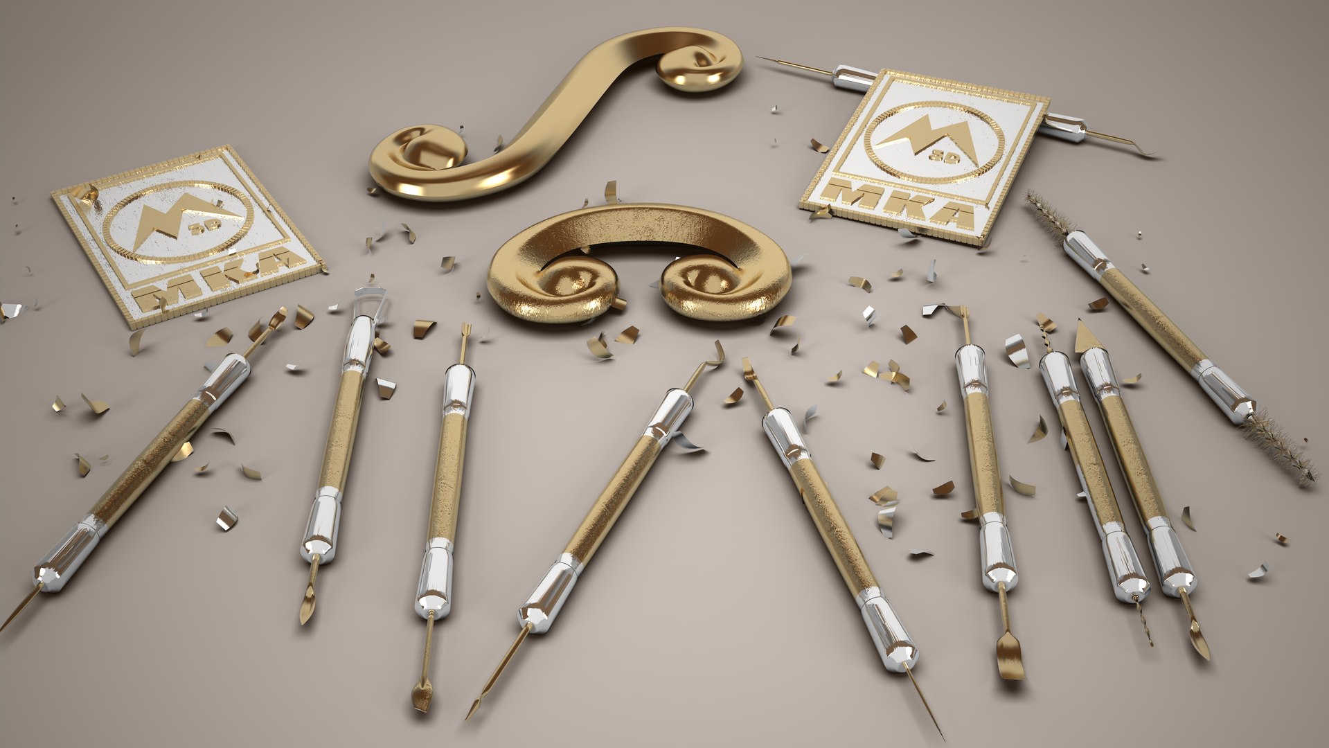 3D Carving Tools Model - TurboSquid 1576466