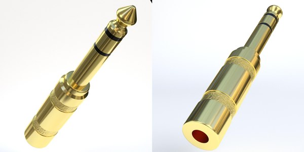 Stereo jack plug 3D model - TurboSquid 1643445