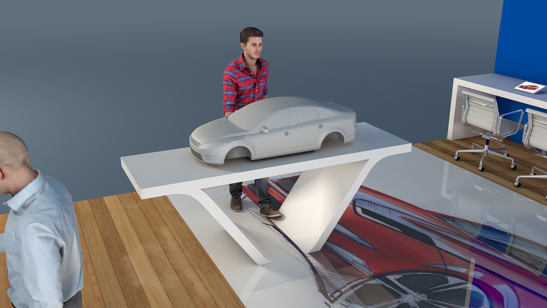 Car Exhibition Stand Collection 3D - TurboSquid 1728786