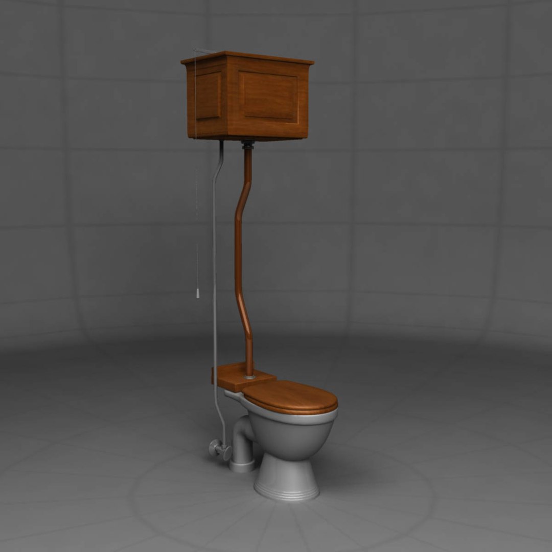 Antique water closet model - TurboSquid 1190848