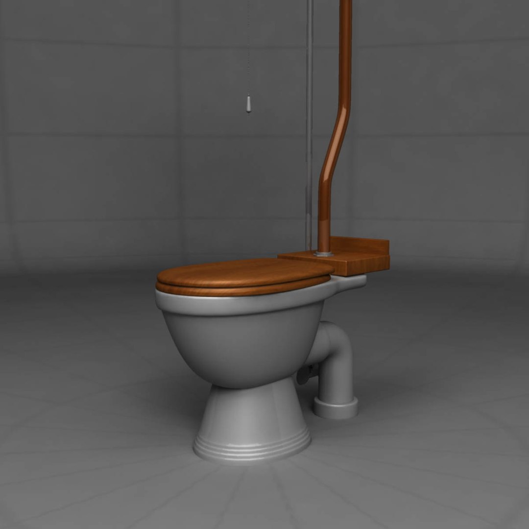Antique water closet model - TurboSquid 1190848