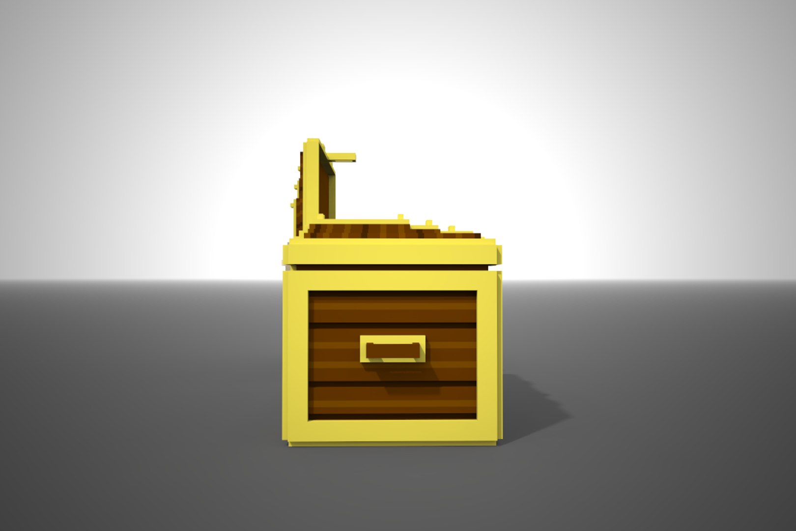 Voxel Chest Low-poly 3D Model - TurboSquid 1189547